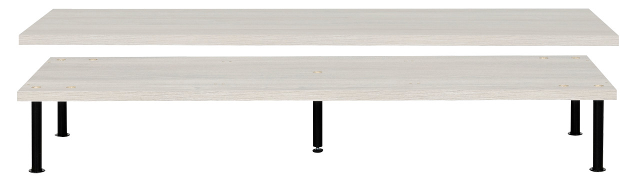 ARO kansi + pohja 120 cm hopeajalava (Mustat metallijalat) - Aro ...