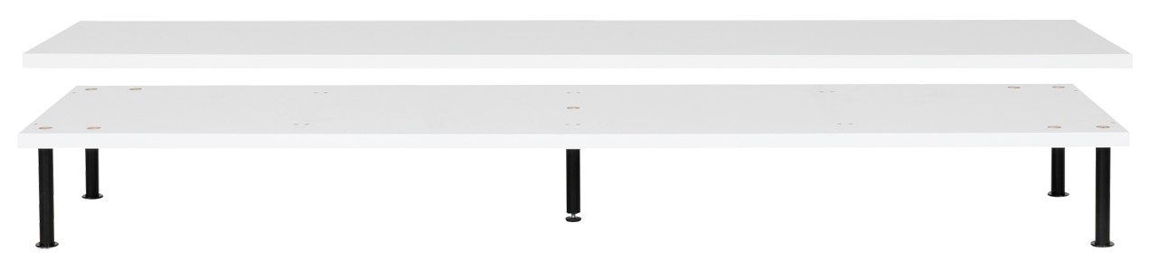 ARO kansi + pohja 160 cm valkoinen (Mustat metallijalat) - Aro ...