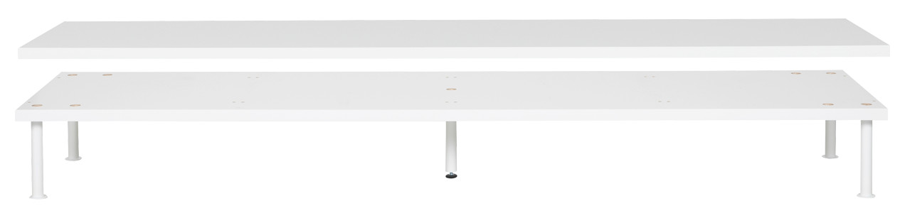 ARO kansi + pohja 160 cm valkoinen (Valkoiset metallijalat) - Aro ...