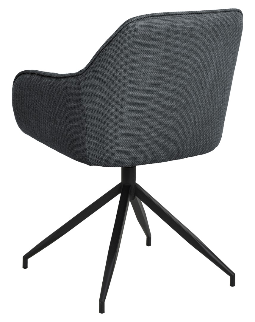 BRENDA-tuoli pyörivä, Harmaa/musta - Ruokapöydän tuolit | Asko