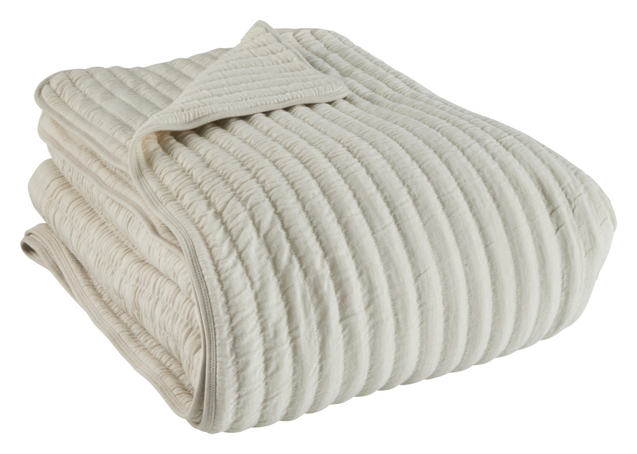 Asko Bonnell LAINE-päiväpeite 200 x 260 cm (vaaleanharmaa) - Päiväpeitot | Asko