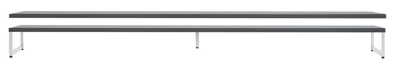 OTSO-kansi ja metallijalat 184 cm (tummanharmaa/metalli) - Otso ...