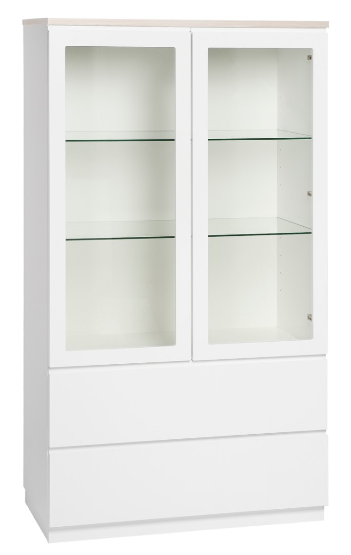 PALLAS-vitriini (nro 72), Saarni/Valkoinen - Vitriinit | Asko