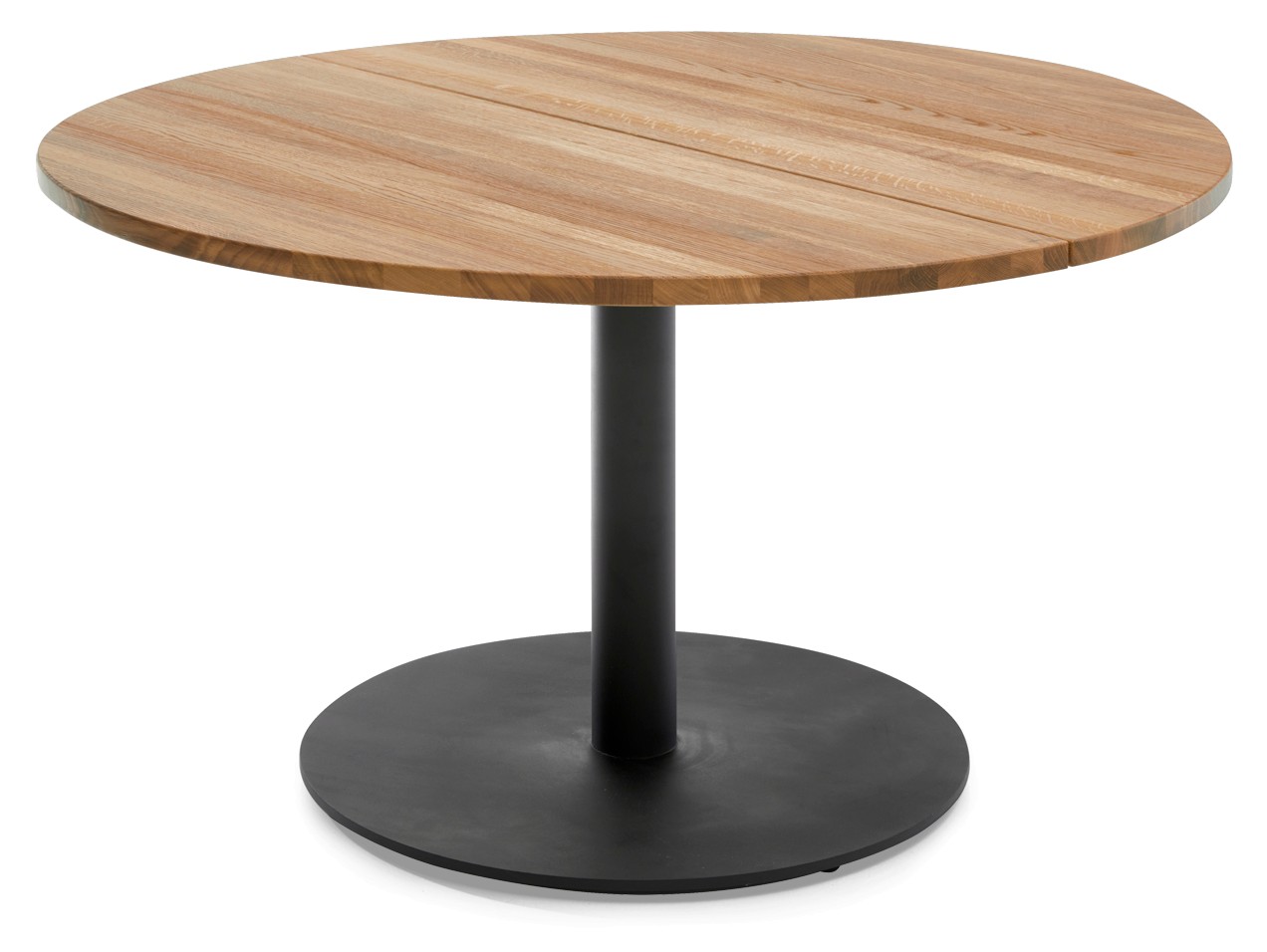 Pohjanmaan RONDO-lankkupöytä 140 cm (musta/ruskea) - Ruokapöydät | Asko