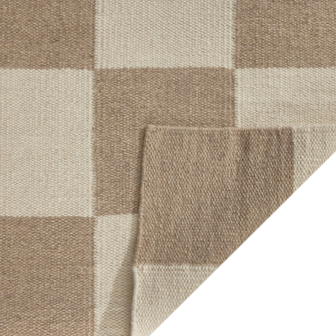 RUUTU-matto 80 x 200 cm (beige-valkoinen) - Villamatot | Asko